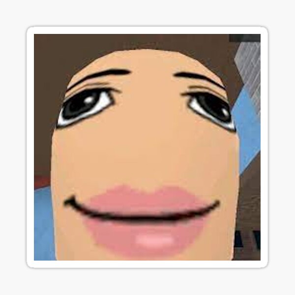 "Roblox Face" Sticker for Sale by JD Designs | Redbubble
