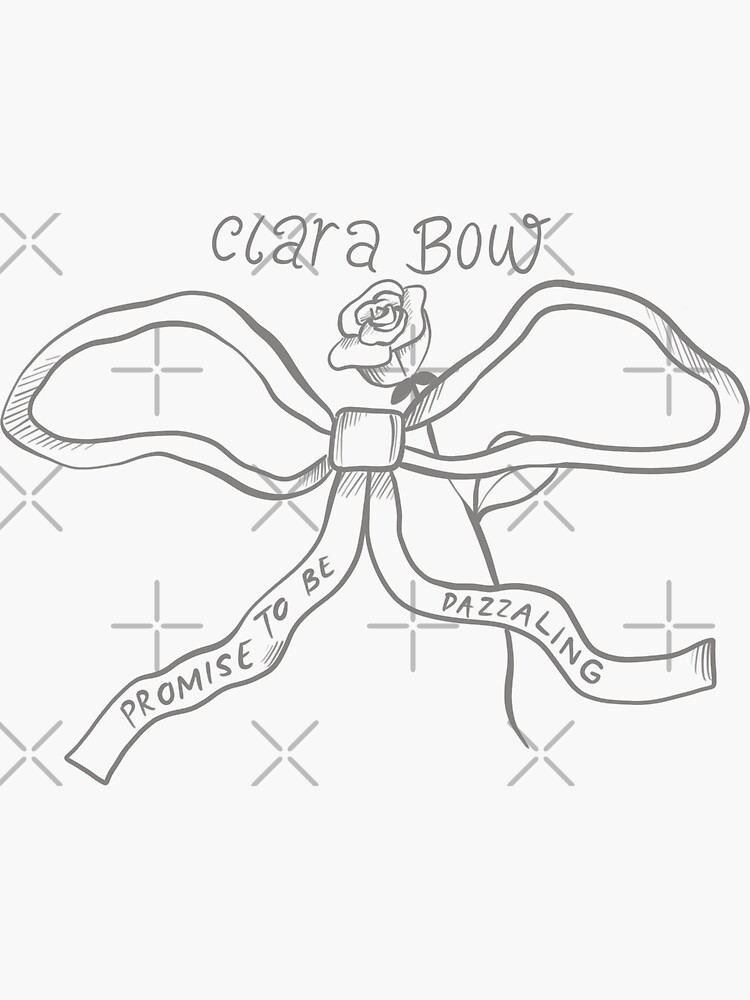 "Clara bow lyrics, ttpd" Sticker for Sale by cranberryrose22 | Redbubble