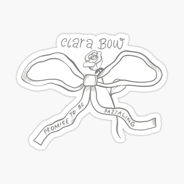 "Clara bow lyrics, ttpd" Sticker for Sale by cranberryrose22 | Redbubble
