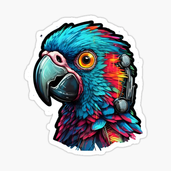 "Cyber Parrot // Parrot // cool animal // Cyber Animal // Future animal ...