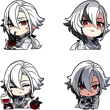 "Arlecchino / The Knave Pack | Genshin Impact" Sticker for Sale by ...