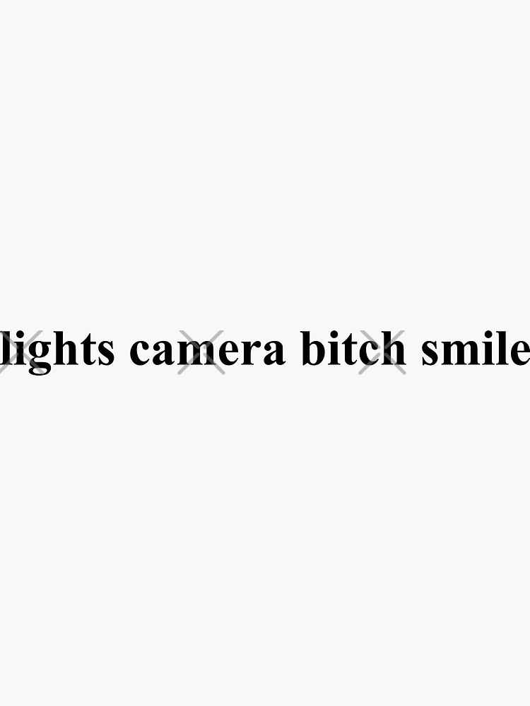 "TTPD - lights camera b* smile - taylor swift " Sticker for Sale by ...