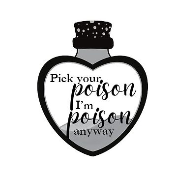 "Pick your poison imgonnagetyouback Taylor Swift TTPD " Sticker for ...
