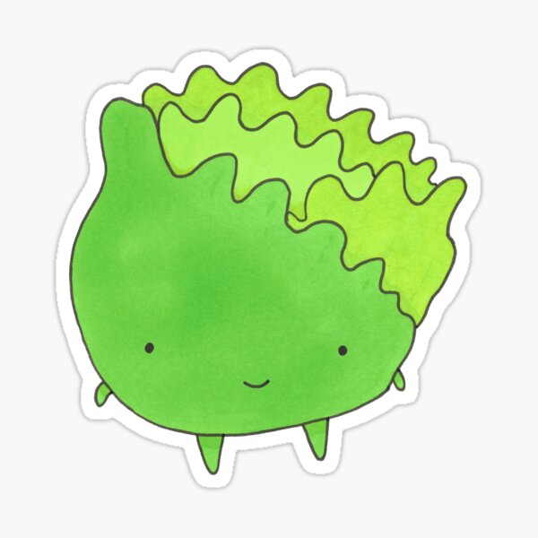 "Happy Lettuce" Sticker for Sale by TakoraTakora | Redbubble