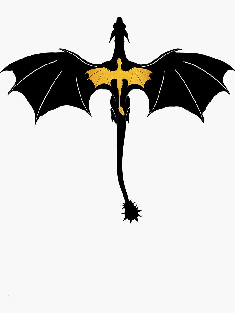 "Fourth Wing, Tairn and Andarna, Violet's Relic" Sticker by Nici03 ...