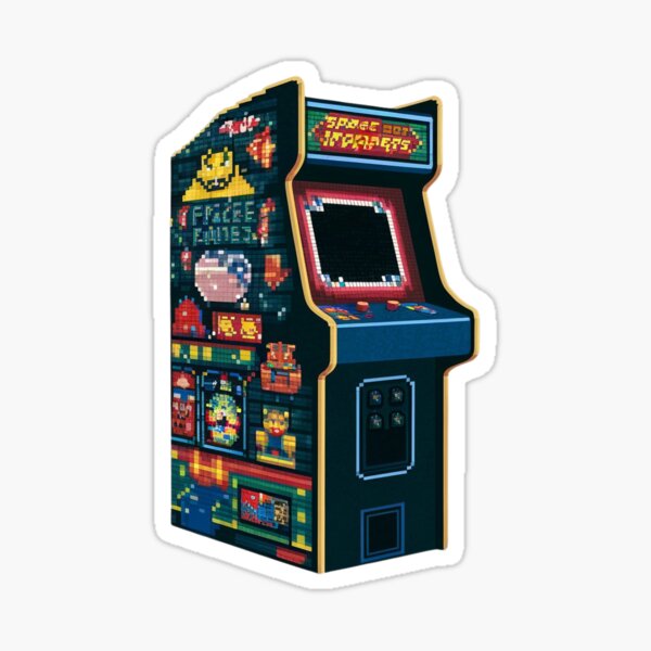 " Classic Arcade Cabinet 3" Sticker for Sale by BeHappyDworry | Redbubble