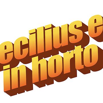 "Caecilius Est In Horto Cambridge Latin Word Art" Sticker for Sale by ...