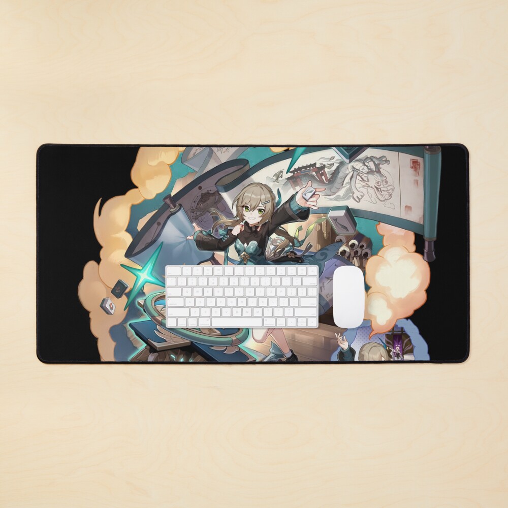 "Qingque Splash Art, Honkai Star Rail" Sticker by Demray | Redbubble