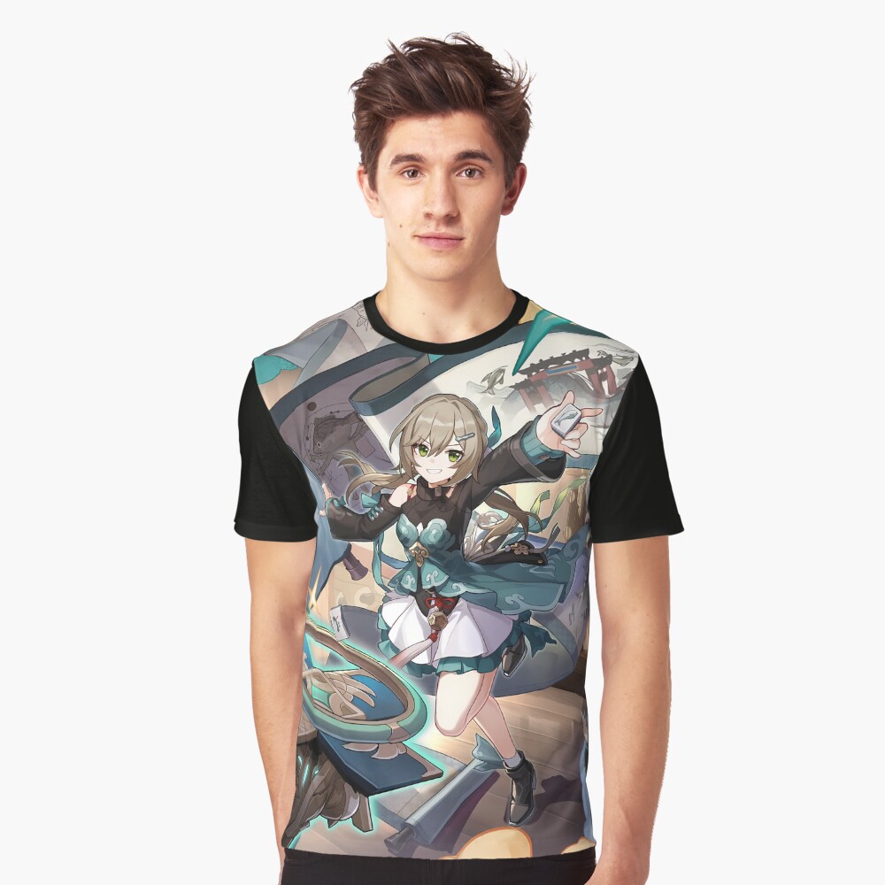 "Qingque Splash Art, Honkai Star Rail" Sticker by Demray | Redbubble