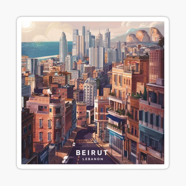 "Beirut, Lebanon" Sticker for Sale by JaksaDesignHub | Redbubble