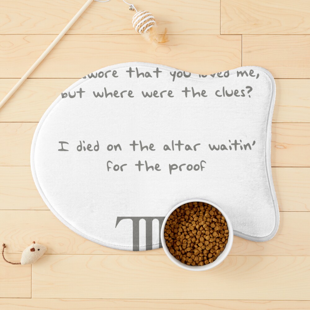 " You swore that you loved me but where were the clues, I died on the ...