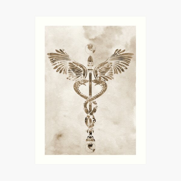 "Caduceus" Art Print for Sale by erzebetth | Redbubble