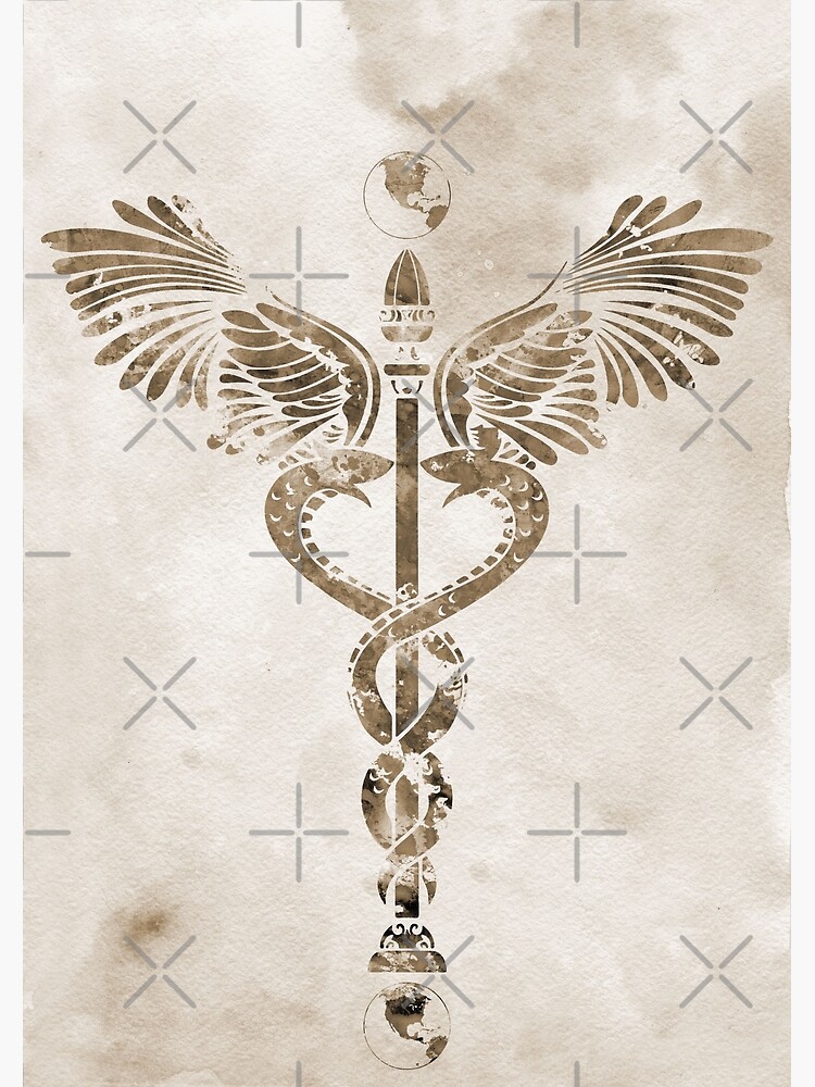 "Caduceus" Art Print for Sale by erzebetth | Redbubble