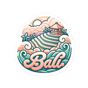 "Bali Indonesia" Sticker for Sale by LoveLabDesign | Redbubble