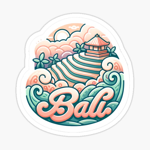 "Bali Indonesia" Sticker for Sale by LoveLabDesign | Redbubble