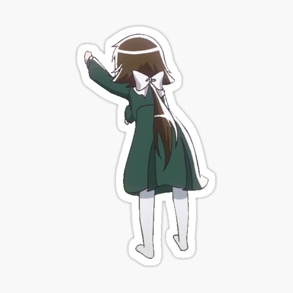 "Mashiro-Tan Dancing" Sticker for Sale by dweebity | Redbubble