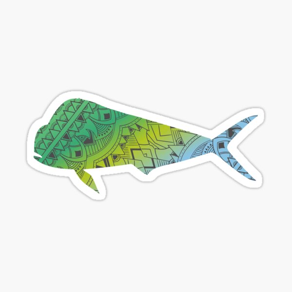 "Mahi Mahi | Dolphinfish" Sticker for Sale by FishDifferent | Redbubble