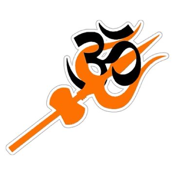 "Trishul of Lord Shiva" Sticker for Sale by Chandu Raj B | Redbubble