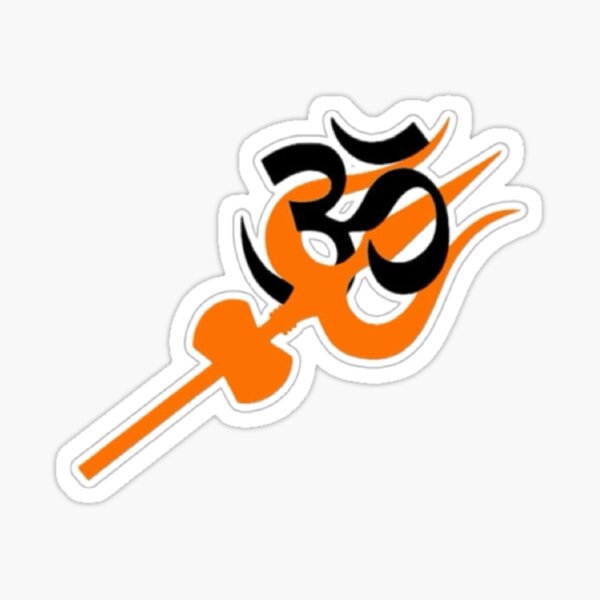 "Trishul of Lord Shiva" Sticker for Sale by Chandu Raj B | Redbubble