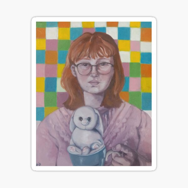 "Rabbit 2024" Sticker for Sale by HannahGArt | Redbubble