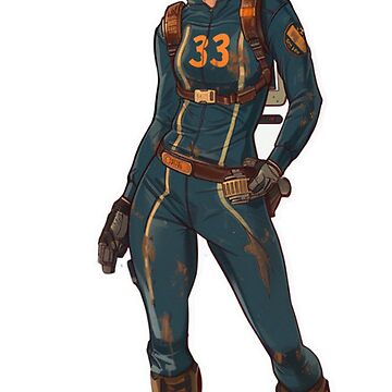 "Sticker TV-Show FALLOUT - Vault Girl" Sticker for Sale by ...