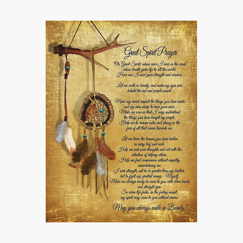 Native American Prayers For Strength Great Spirit Prayer Long Sleeve