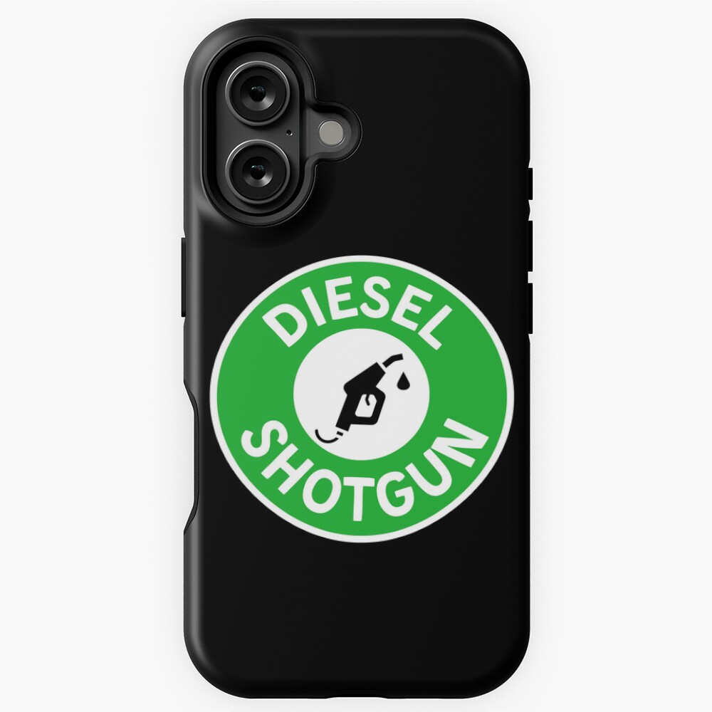 "Diesel Shotgun, Diesel Dispenser Puns for Diesel Lovers" Sticker for ...