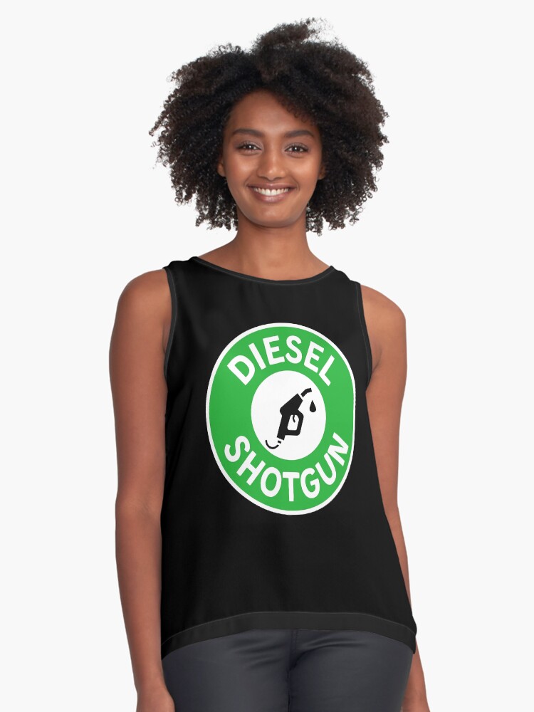 "Diesel Shotgun, Diesel Dispenser Puns for Diesel Lovers" Sticker for ...