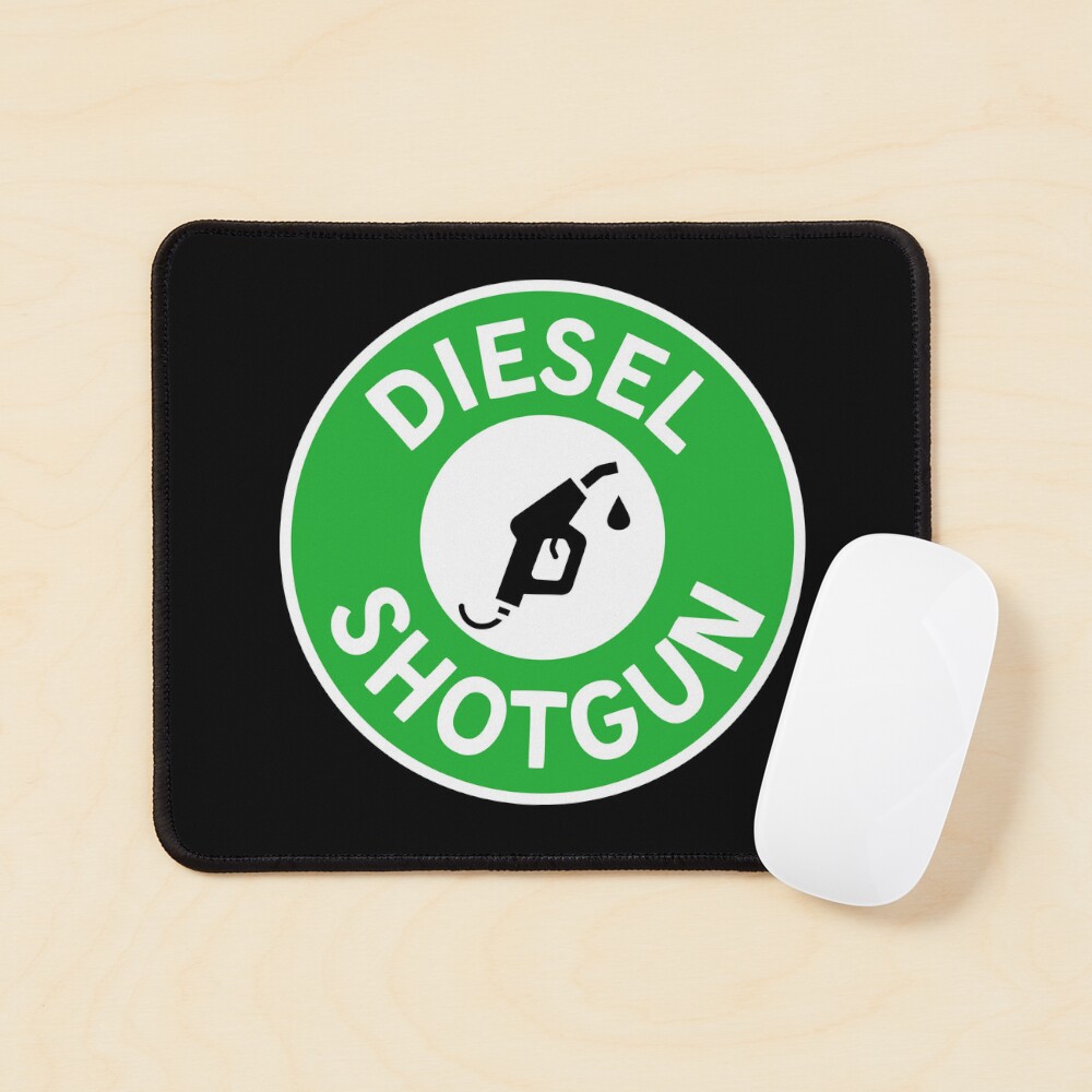 "Diesel Shotgun, Diesel Dispenser Puns for Diesel Lovers" Sticker for ...