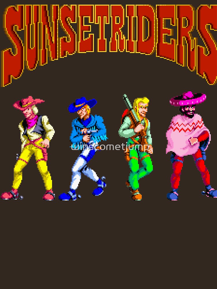 "Sunset Riders Character Line-Up" T-shirt for Sale by winscometjump ...