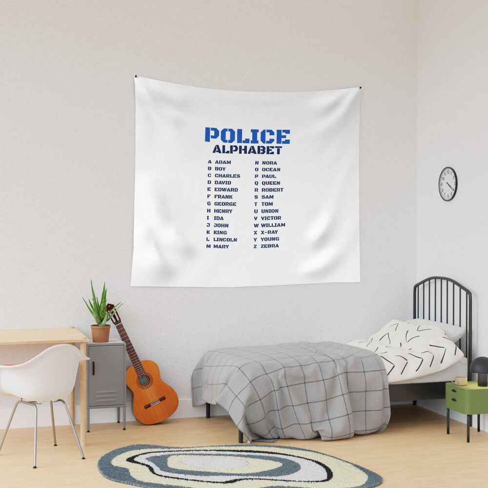 "Cop Alphabet Code" Poster for Sale by AnnSign | Redbubble