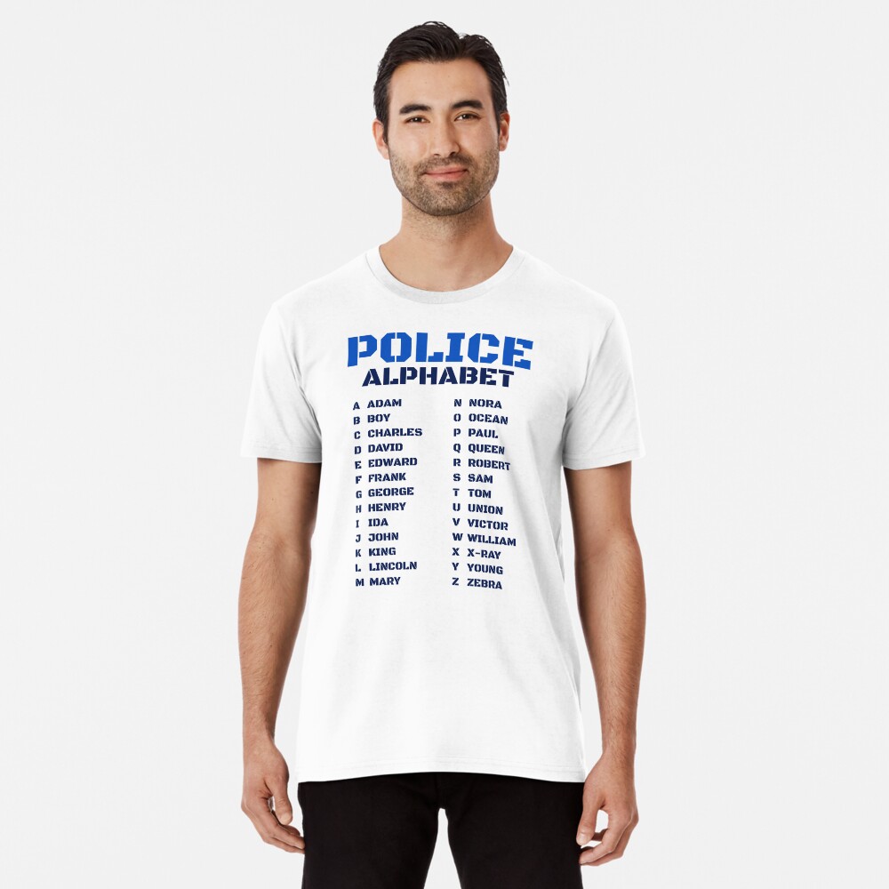 "Cop Alphabet Code" Poster for Sale by AnnSign | Redbubble