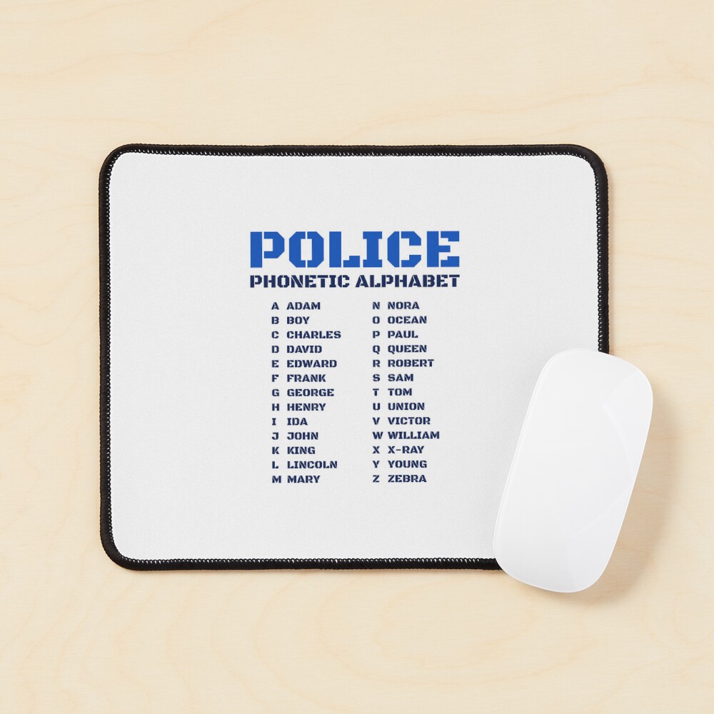 "Alphabet Police Phonetic" Photographic Print for Sale by AnnSign ...