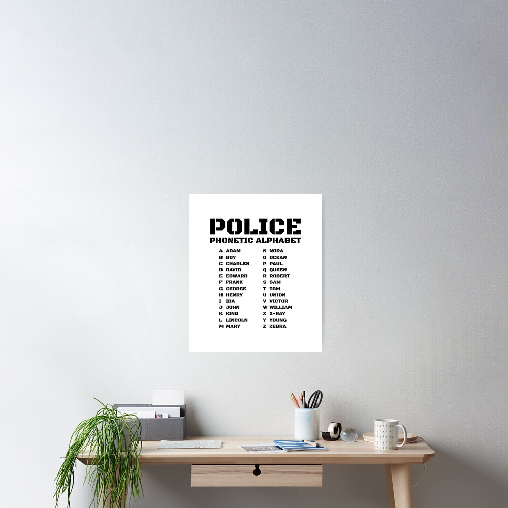 "Police Phonetic Alphabet Code" Art Board Print for Sale by AnnSign ...