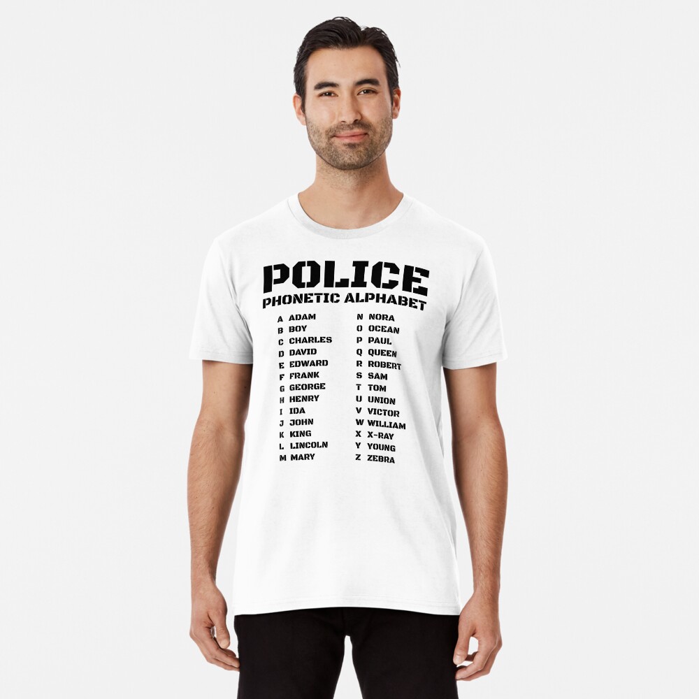 "Police Phonetic Alphabet Code" Poster for Sale by AnnSign | Redbubble