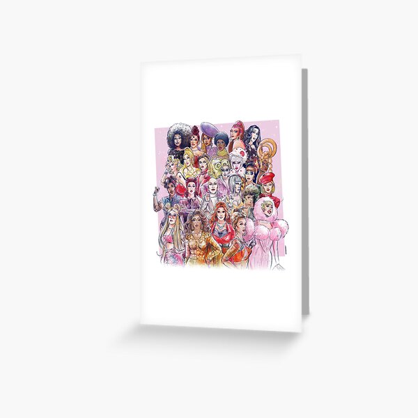 "RuPaul's Drag Race All Winners 2024 Version" Greeting Card for Sale by ...