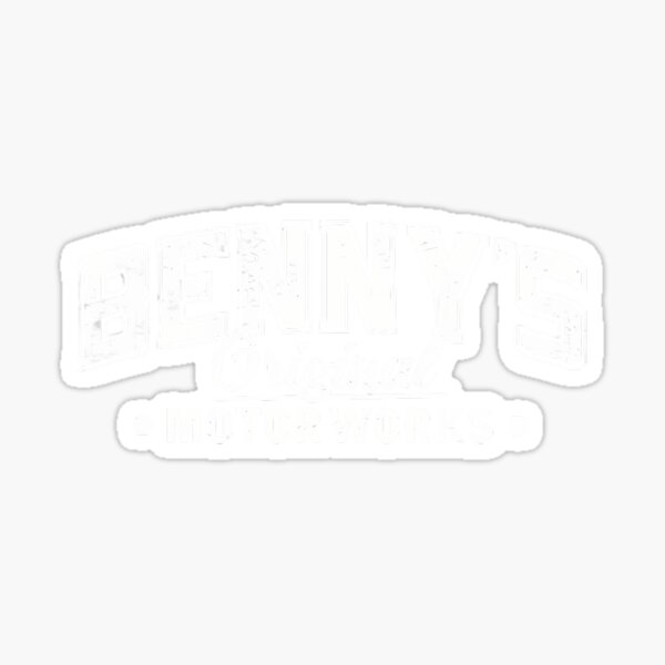 "Benny's Original Motorworks White Weathered Logo Design from Los ...