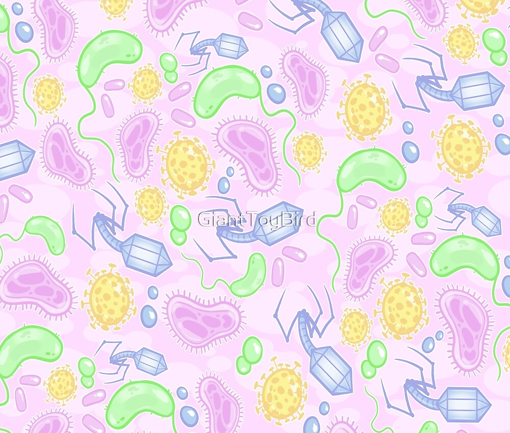 "Microbe Pattern" by GiantToyBird | Redbubble