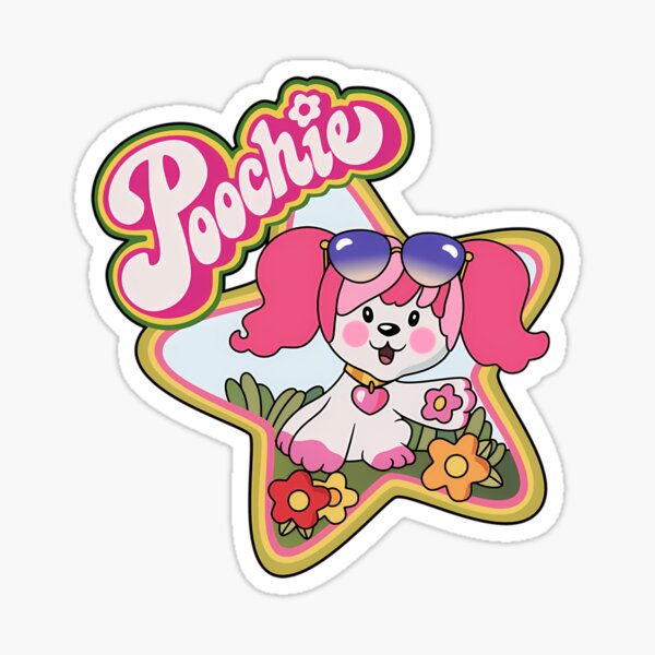 " 1980S Poochie Puppy Logo" Sticker for Sale by Ochbrulist | Redbubble