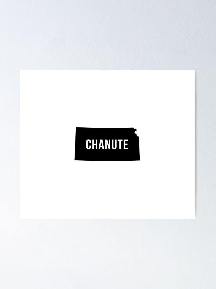 "Chanute, Kansas Silhouette" Poster for Sale by CartoCreative | Redbubble