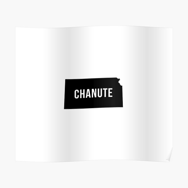 "Chanute, Kansas Silhouette" Poster for Sale by CartoCreative | Redbubble