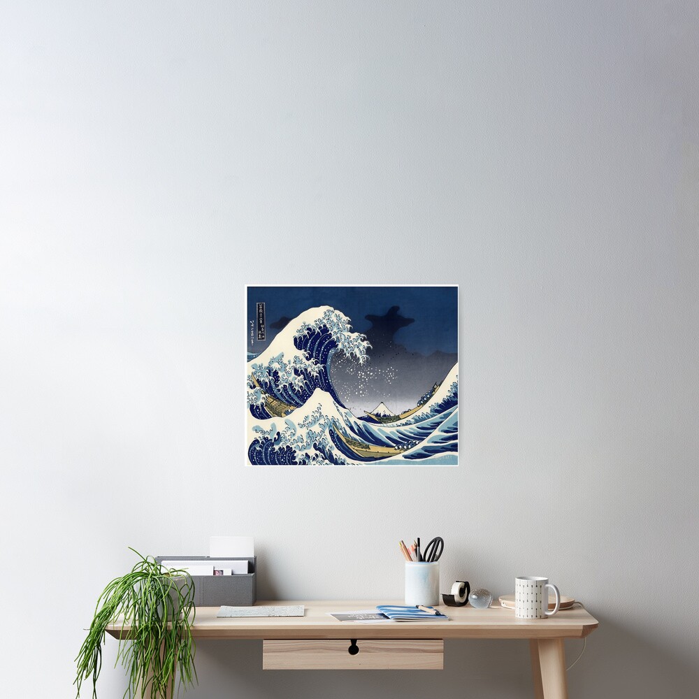 "BLUE The Great wave" Poster for Sale by Bray4321 | Redbubble