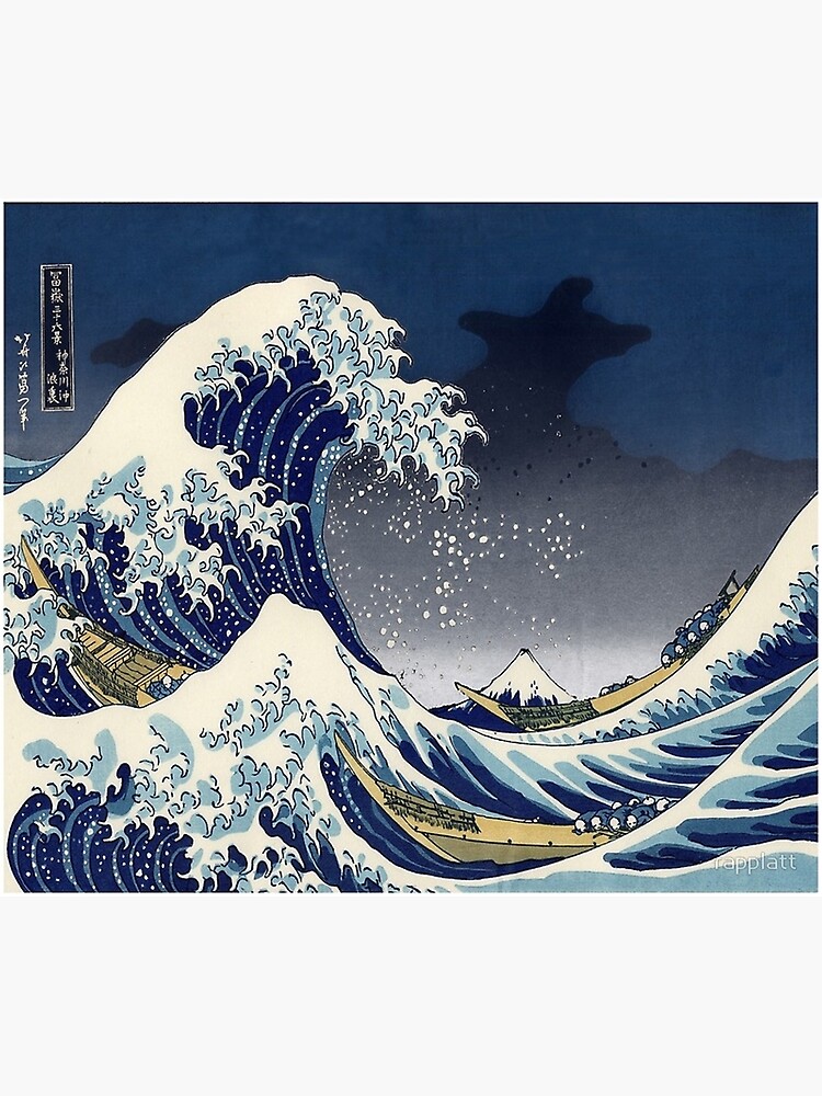 "BLUE The Great wave" Tapestry for Sale by Bray4321 | Redbubble