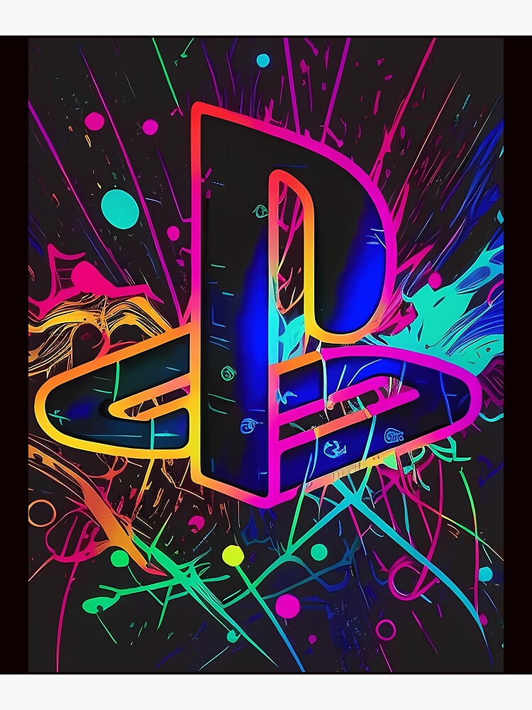 "Playstation Logo Colors Future Modern " Poster for Sale by ...