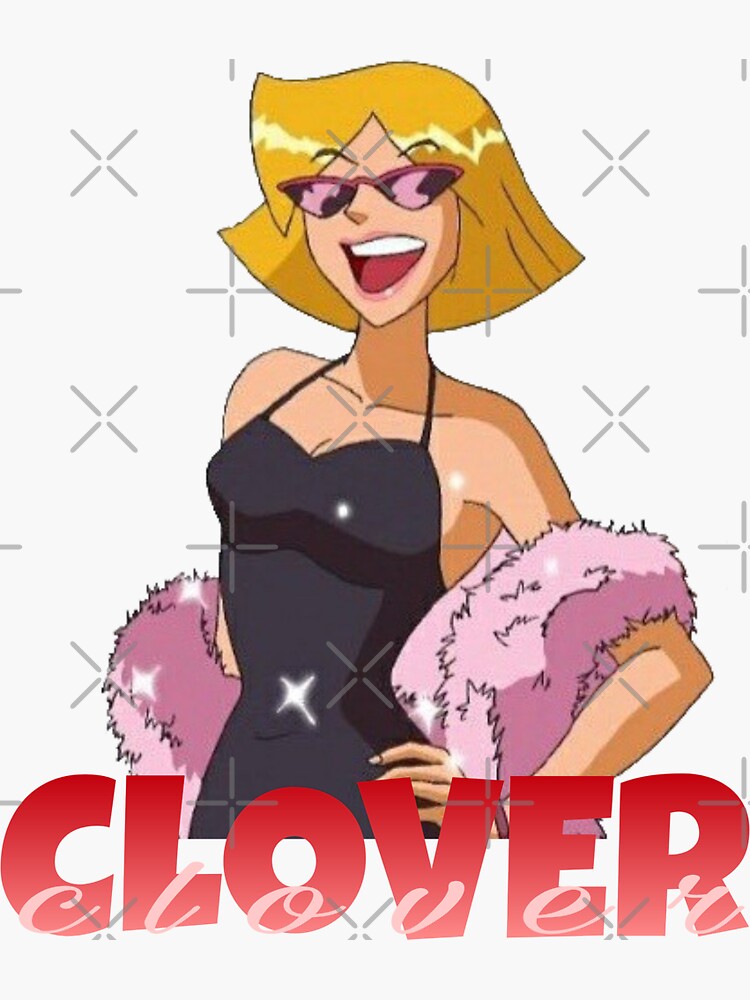 "Totally spies. Clover fan art " Sticker for Sale by ZI-Stars | Redbubble