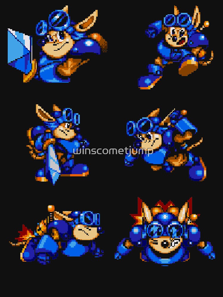 "Sparkster Stages" T-shirt for Sale by winscometjump | Redbubble ...