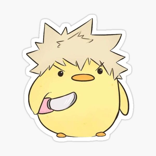 "Cute duck superhero anime character fanart" Sticker for Sale by ...