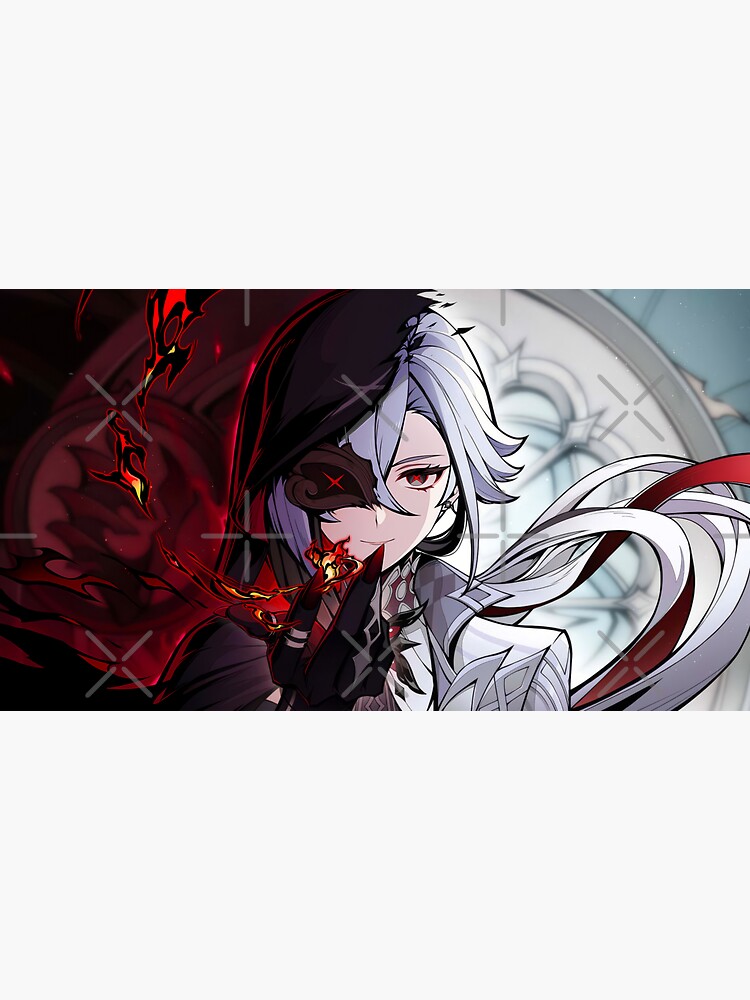 "Arlecchino / The Knave | Genshin Impact" Sticker for Sale by ...