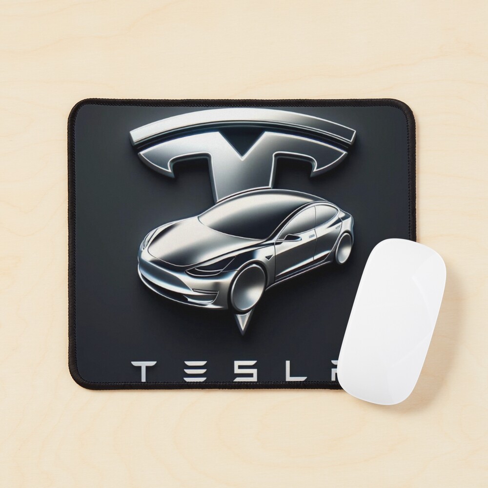 "Tesla logo" Sticker for Sale by TEEJAMBOREE | Redbubble