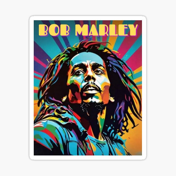 "Bob Marley" Sticker for Sale by HyphenUA | Redbubble